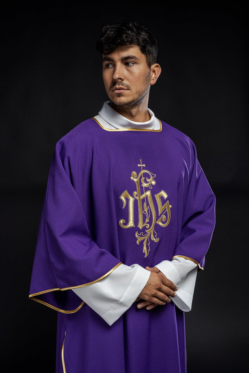 Purple-Gold Liturgical Cincture – HAFTINA ATELIER